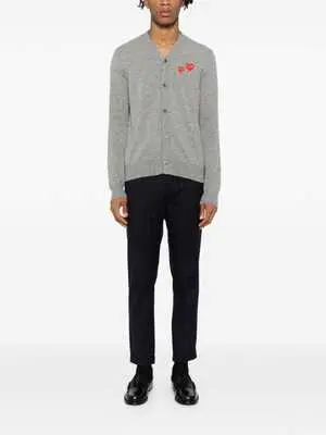 Play Comme Des Garcon Wool Cardigan