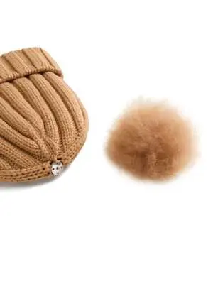 Woolrich Pompom Virgin Wool Beanie