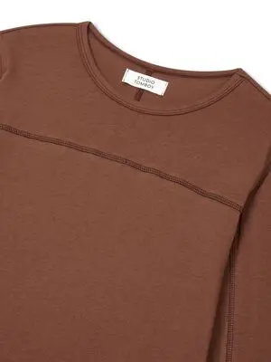 STUDIO TOMBOY Cotton T-shirt - Brown