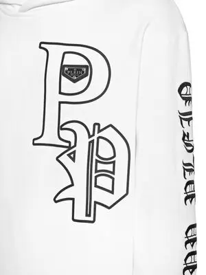 Philipp Plein Gothic Hoodie - White