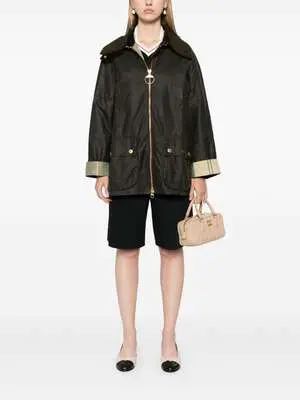 Barbour Allerston Waxed Coat - Green