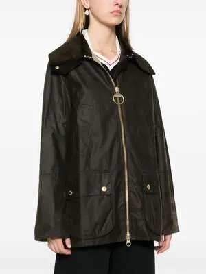 Barbour Allerston Waxed Coat - Green