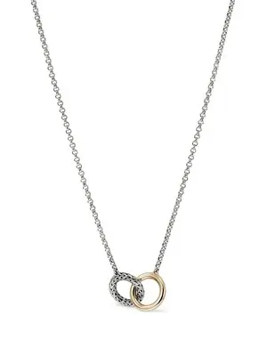 John Hardy 14kt Gold Jh Essential Linked Necklace - Silver