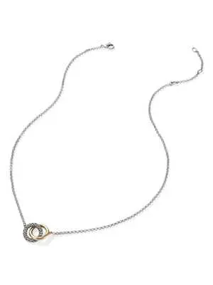 John Hardy 14kt Gold Jh Essential Linked Necklace - Silver