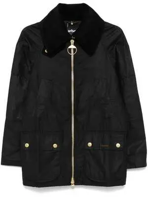 Barbour Allerston Waxed Cotton Coat - Black