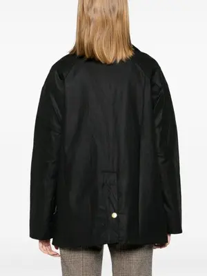 Barbour Allerston Waxed Cotton Coat - Black