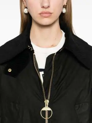 Barbour Allerston Waxed Cotton Coat - Black