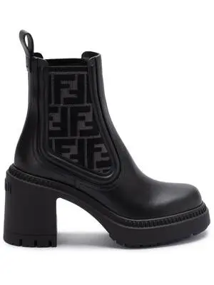 Fendi 65mm Monogram-detailed Boots