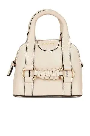 See By Chloé See By Chloe Saddie Micro Double Bag - White