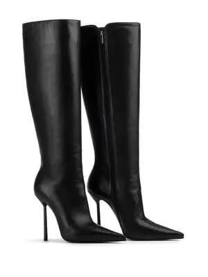 LE SILLA Bella 120mm Pointed-toe Leather Boots
