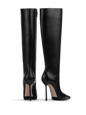 LE SILLA Bella 120mm Pointed-toe Leather Boots