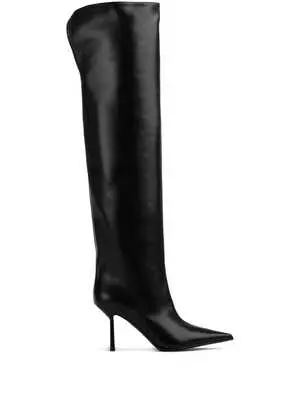 LE SILLA Bella 120mm Leather Boots - Black