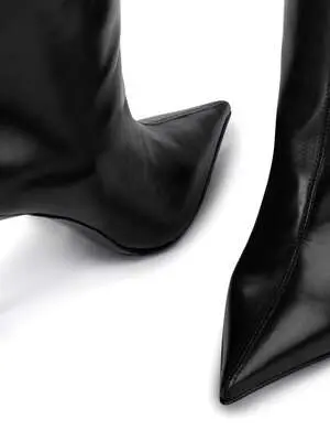 LE SILLA Bella 120mm Leather Boots - Black