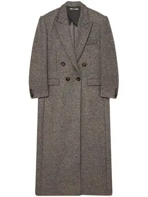 Stella McCartney Double-breasted Long Coat - Neutrals
