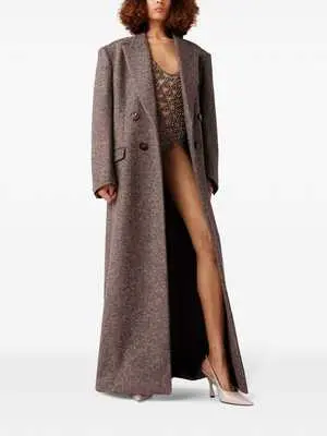 Stella McCartney Double-breasted Long Coat - Neutrals