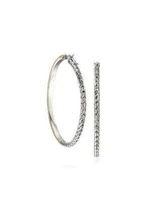 John Hardy 14kt Jh Essential Hoop Earrings