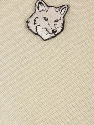 Maison Kitsuné Bold Fox Head Patch Polo Shirt - Neutrals