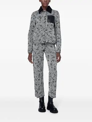 Ports 1961 Floral-print Straight-leg Jeans