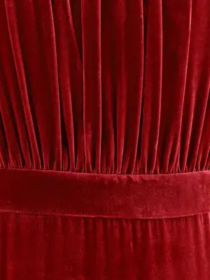 Raquel Diniz Velvet Effect Midi Dress