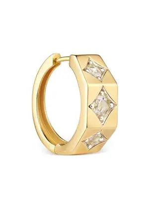 MARIE LICHTENBERG 18kt Yellow Diamond Hoop Earring - Gold