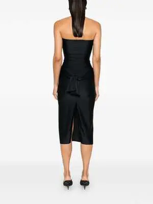 Coperni Knot-detail Strapless Dress - Black