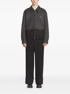 LANVIN Two-tone Bomber Jacket