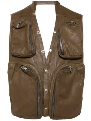 Rick Owens Leather Vests For Men