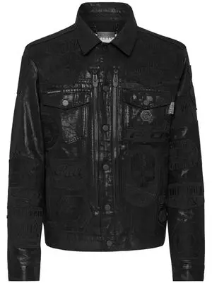 Philipp Plein Zipped Denim Jacket