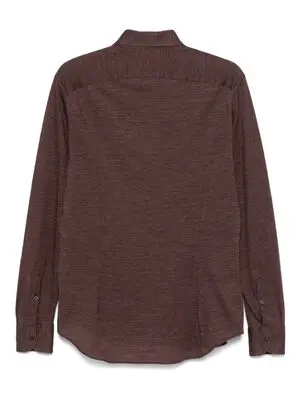 Corneliani Mélange-effect Shirt - Red