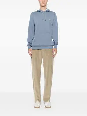 Paul Smith Zebra Logo Organic Cotton Hoodie - Blue