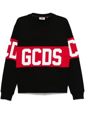 Gcds Logo-print Sweatshirt - Black