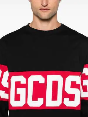 Gcds Logo-print Sweatshirt - Black