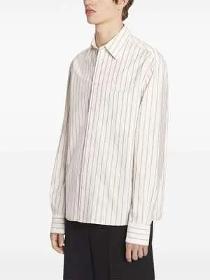 LANVIN Striped Shirt - Neutrals