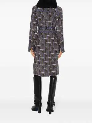 Burberry Printed Silk Twill Shirt Dress