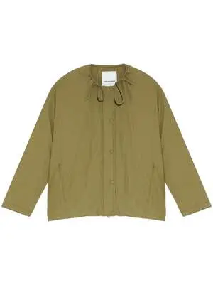 YVES SALOMON Drawstring-neck Down Jacket - Green