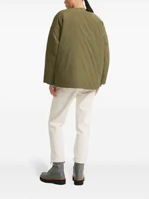 YVES SALOMON Drawstring-neck Down Jacket - Green