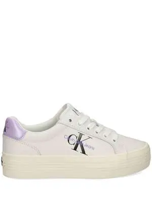 Calvin Klein Logo-print Leather Sneakers