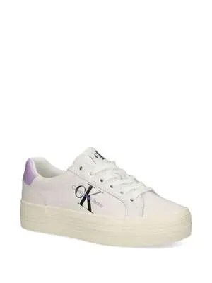 Calvin Klein Logo-print Leather Sneakers