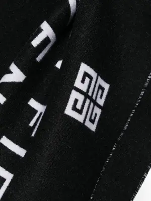 Givenchy Jacquard-logo Scarf - Black