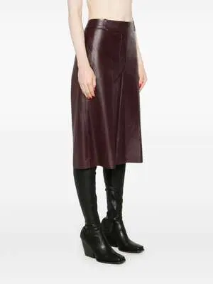 Fabiana Filippi Leather Knee-length Shorts