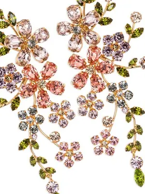 JENNIFER BEHR Darianna Floral Motif Earrings - Gold