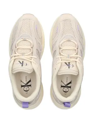 Calvin Klein Logo-print Sneakers - Neutrals