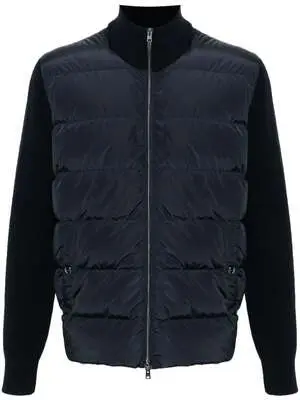 Herno Quilted-panel Jacket - Blue