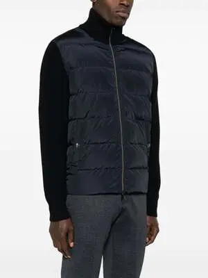 Herno Quilted-panel Jacket - Blue