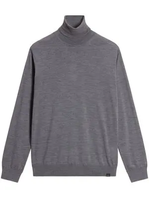 Woolrich Roll-neck Virgin Wool Sweater - Grey