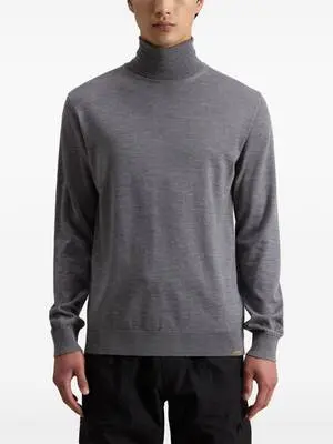 Woolrich Roll-neck Virgin Wool Sweater - Grey