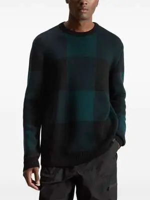 Woolrich Check-pattern Virgin Wool Sweater - Green