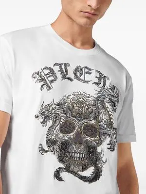 Philipp Plein Ss Skull-print T-shirt - White