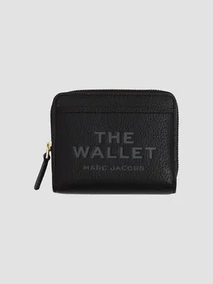 Marc Jacobs The Leather Mini Compact Wallet - Black