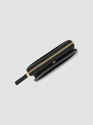 Marc Jacobs The Leather Mini Compact Wallet - Black